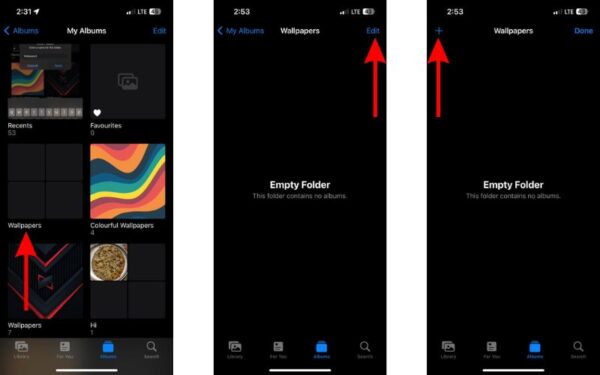 How to Create Albums and Folders in Photos on iPhone