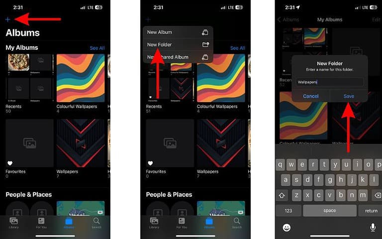 How to Create Albums and Folders in Photos on iPhone