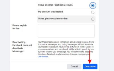 How To Delete or Deactivate Facebook on iPhone and Web Browser