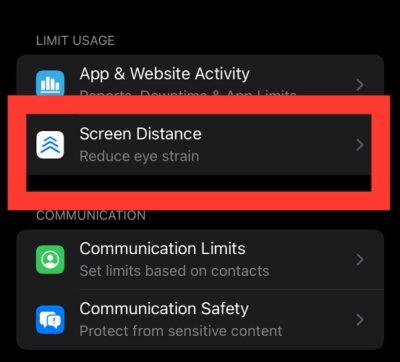 iOS 17: How To Turn Off Screen Distance