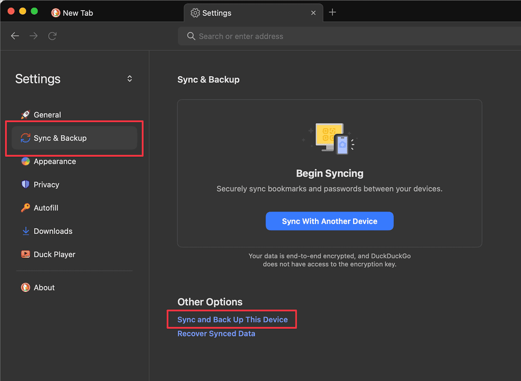 How to Backup and Sync DuckDuckGo Browser on Mac - The Mac Observer