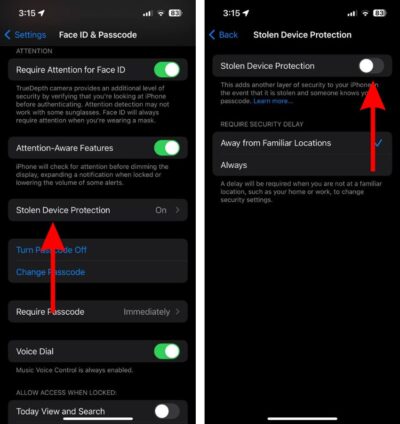 How to Turn On/Off Stolen Device Protection on iPhone - The Mac Observer