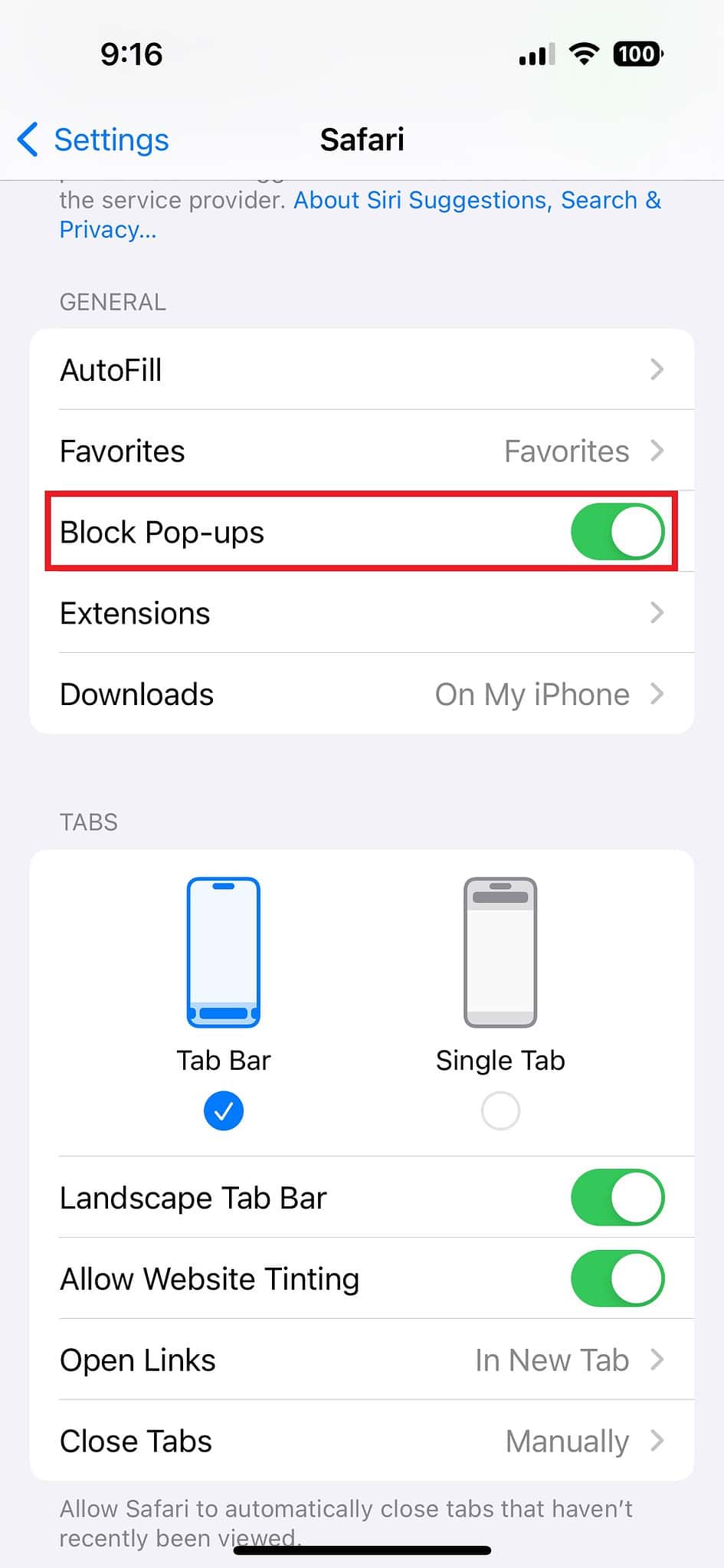 How to Turn Off Pop-Up Blocker in Safari on iPhone [2025] - The Mac ...