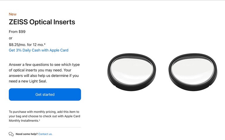 How Much Are the Optical Inserts for Apple Vision Pro and How To Get ...
