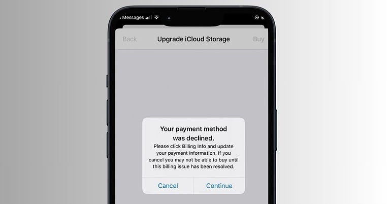 Fix: Apple ID Payment Method Declined While Purchasing iCloud+ ...