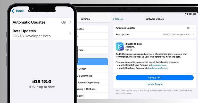 How To Install iOS 18 and iPadOS 18 Dev/Public Beta - The Mac Observer