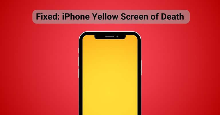 How To Fix the iPhone Yellow Screen of Death - The Mac Observer