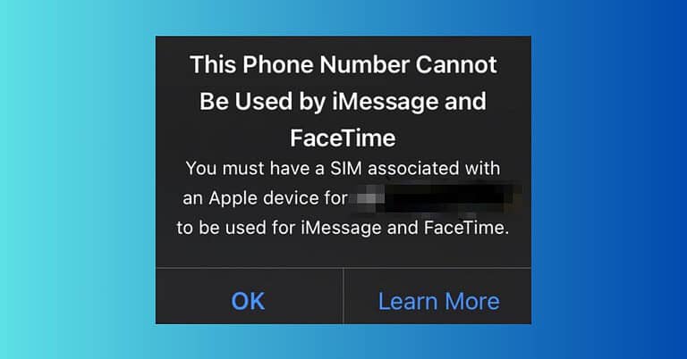 Fix ‘Phone Number Cannot Be Used by iMessage and Facetime’ - The Mac ...