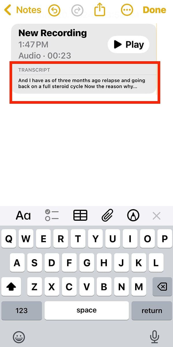 How to Record & Generate Live Transcriptions in Notes: iOS 18, iPadOS ...
