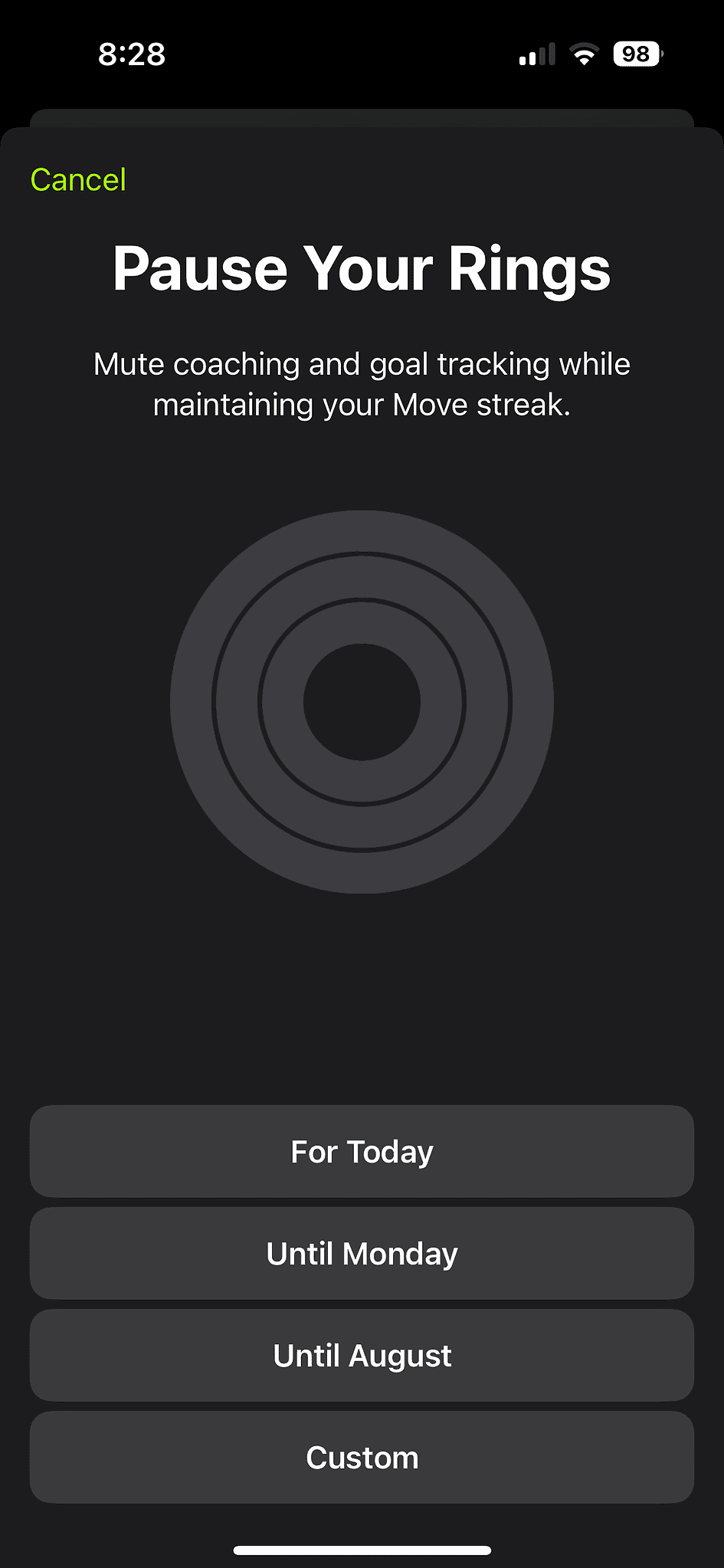 How To Pause Activity Rings Without Losing Streak on watchOS 11 - The ...