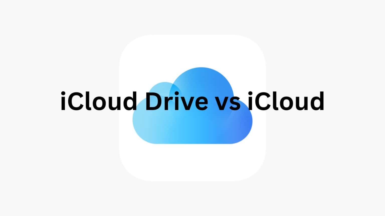 iCloud Drive vs iCloud: What They Are and How They're Different (2025 ...