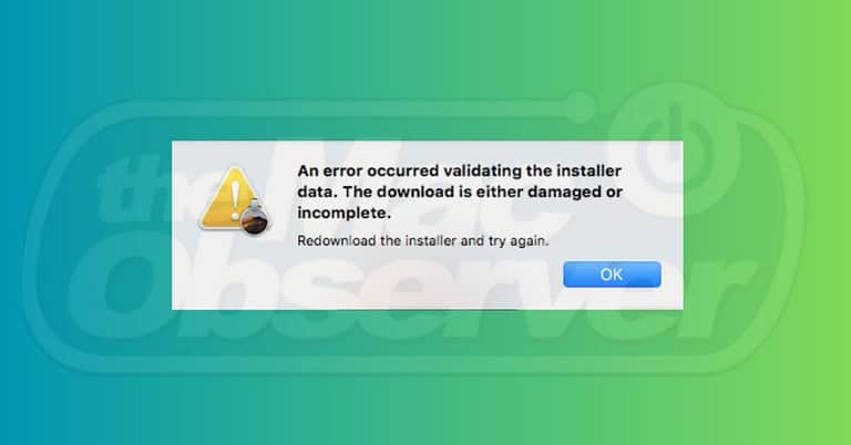 How to Fix Mac OS X Reinstall Error - The Mac Observer