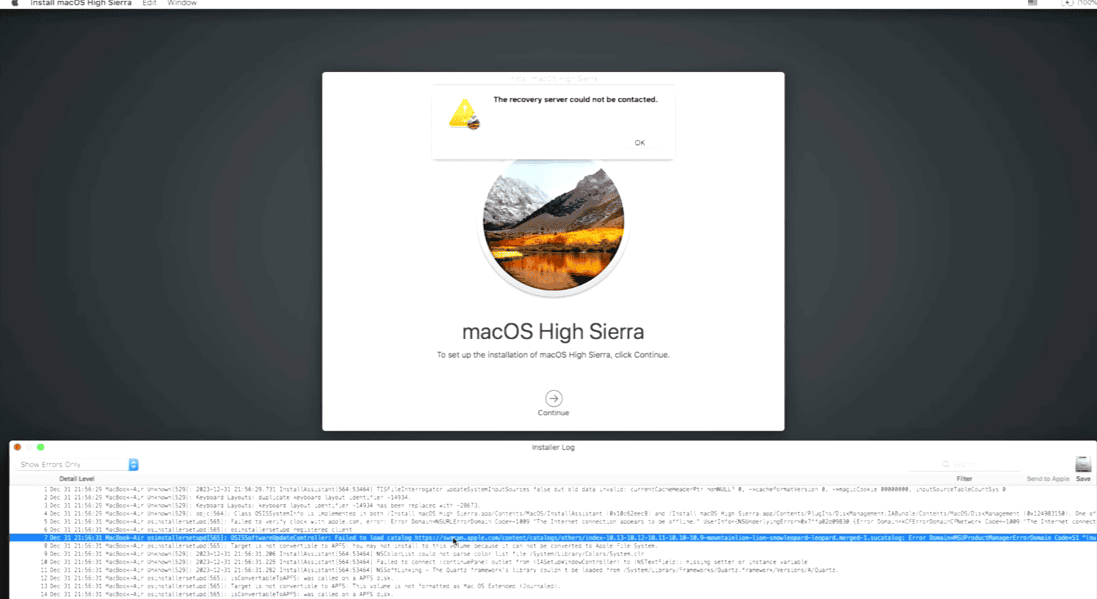 [Solved] The Recovery Server Could Not Be Contacted on Mac - The Mac ...