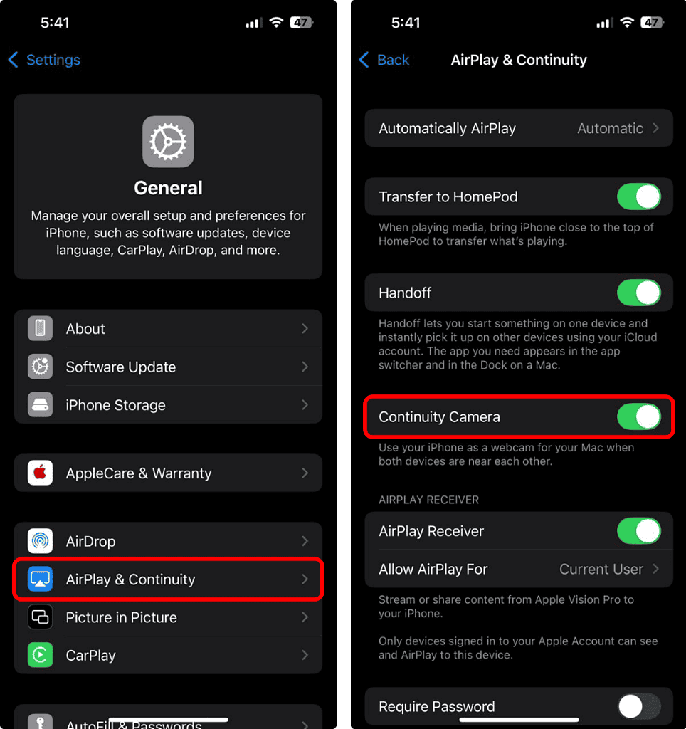 How to Fix Continuity Camera Not Working on iPhone? - The Mac Observer