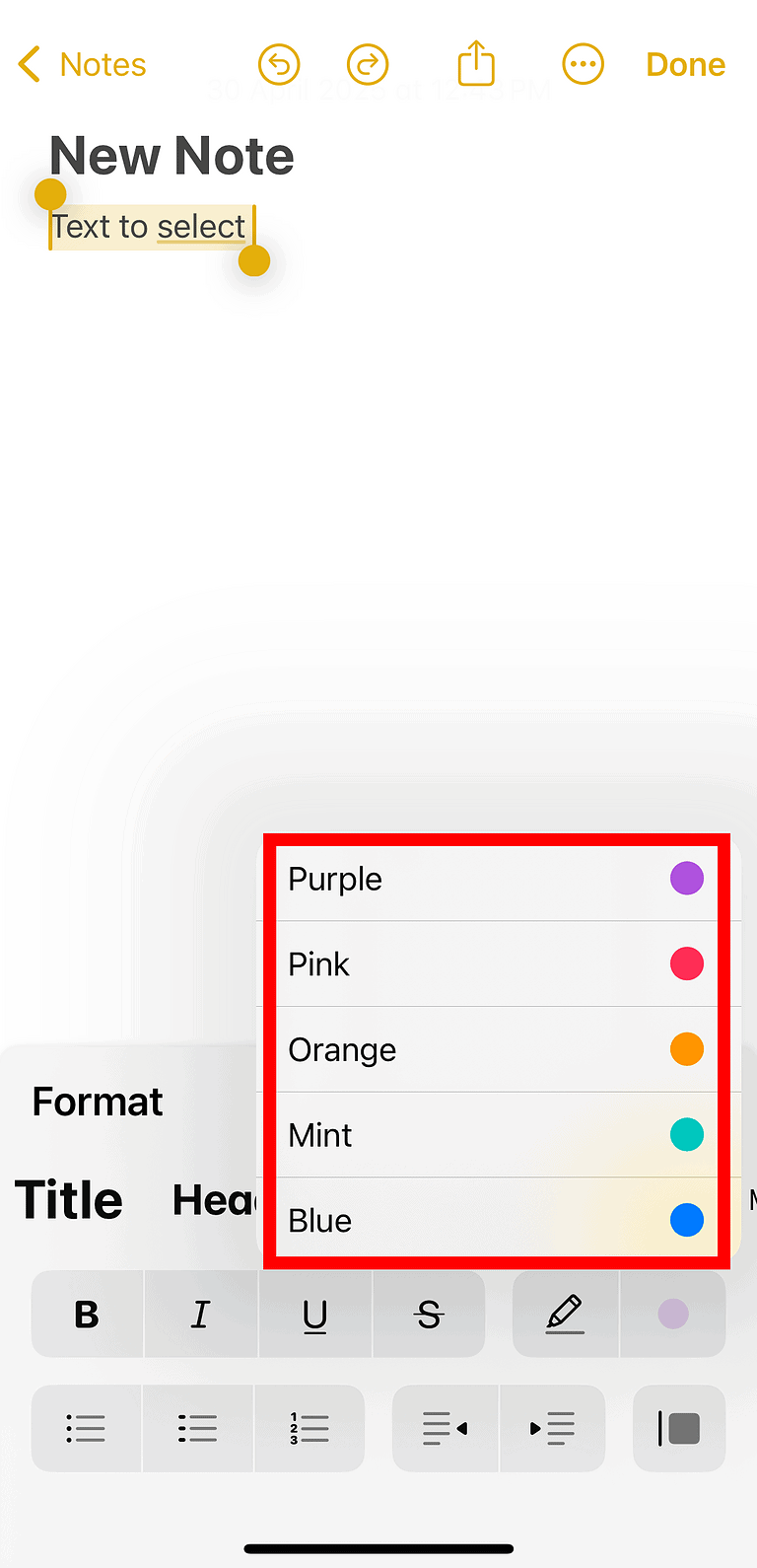 How To Highlight Text in Notes in iOS 18 and iPadOS 18 - The Mac Observer
