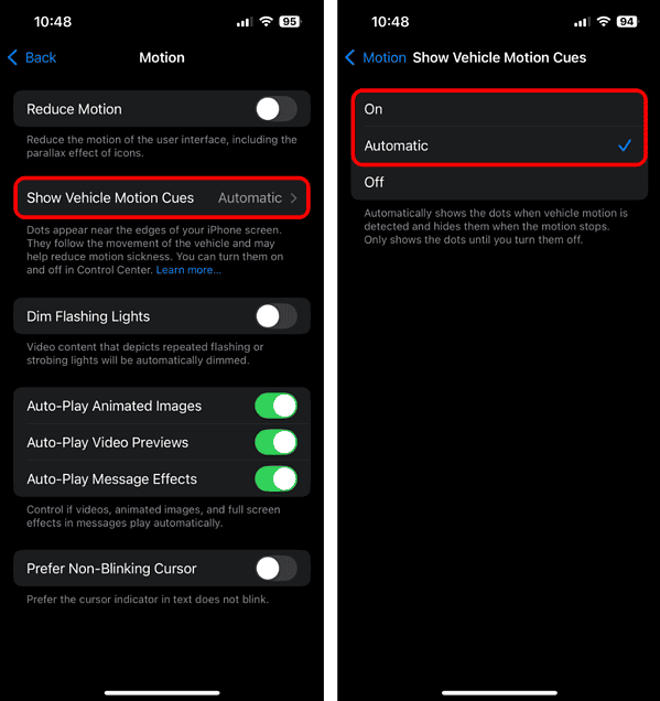 How to Use Vehicle Motion Cues on iPhone and iPad - The Mac Observer