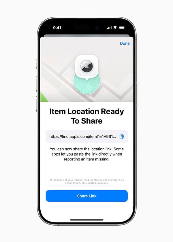 How to Share Find My Item Locations with Third Parties on iOS 18.2 ...