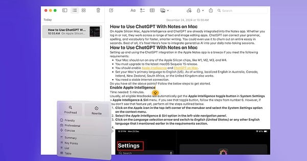 How to Use ChatGPT With Notes on Mac - The Mac Observer