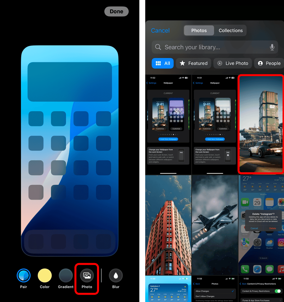 How to Set Different Lock Screen and Home Screen Wallpapers on iPhone ...