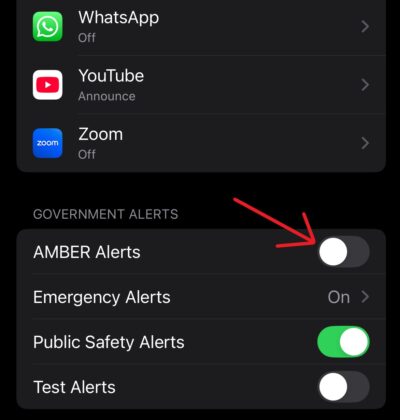 How to Turn Off Emergency and AMBER Alerts on iPhone (2025) - The Mac ...