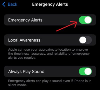 How to Turn Off Emergency and AMBER Alerts on iPhone (2025) - The Mac ...