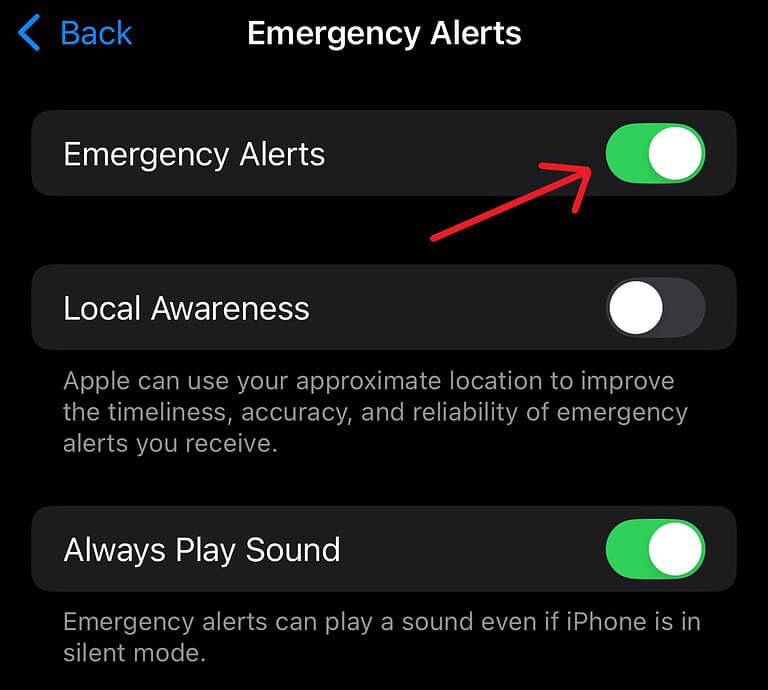 How to Turn Off Emergency and AMBER Alerts on iPhone (2025) - The Mac ...