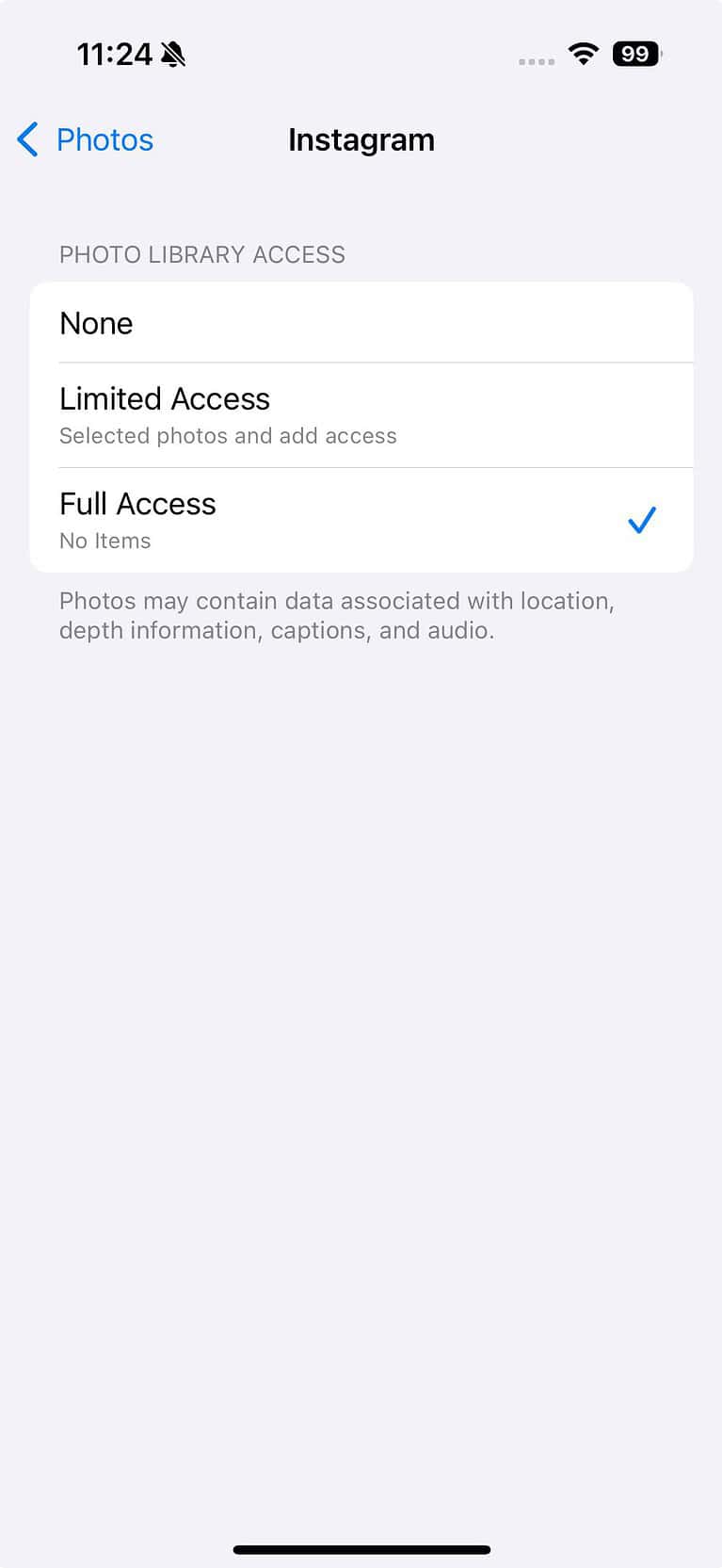 How to Fix Missing Photo Access Option for Instagram/Snapchat/TikTok on ...