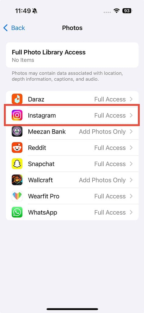 How to Fix Missing Photo Access Option for Instagram/Snapchat/TikTok on ...