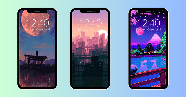 How to Get the Retro Pixel Art Wallpaper to your iPhone - The Mac Observer