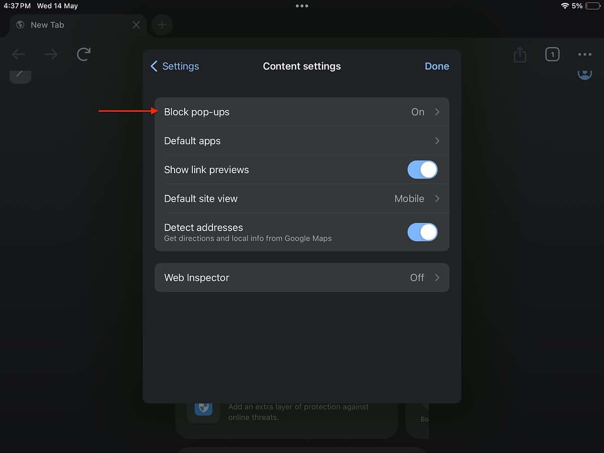 How Do You Turn On Pop Up Blocker on iPad? - The Mac Observer
