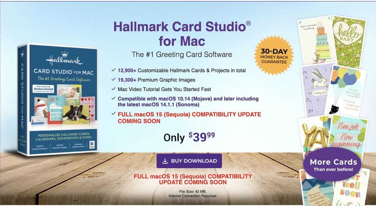 Hallmark Studio Greeting Card Program Not Working on iMac? Here's Why