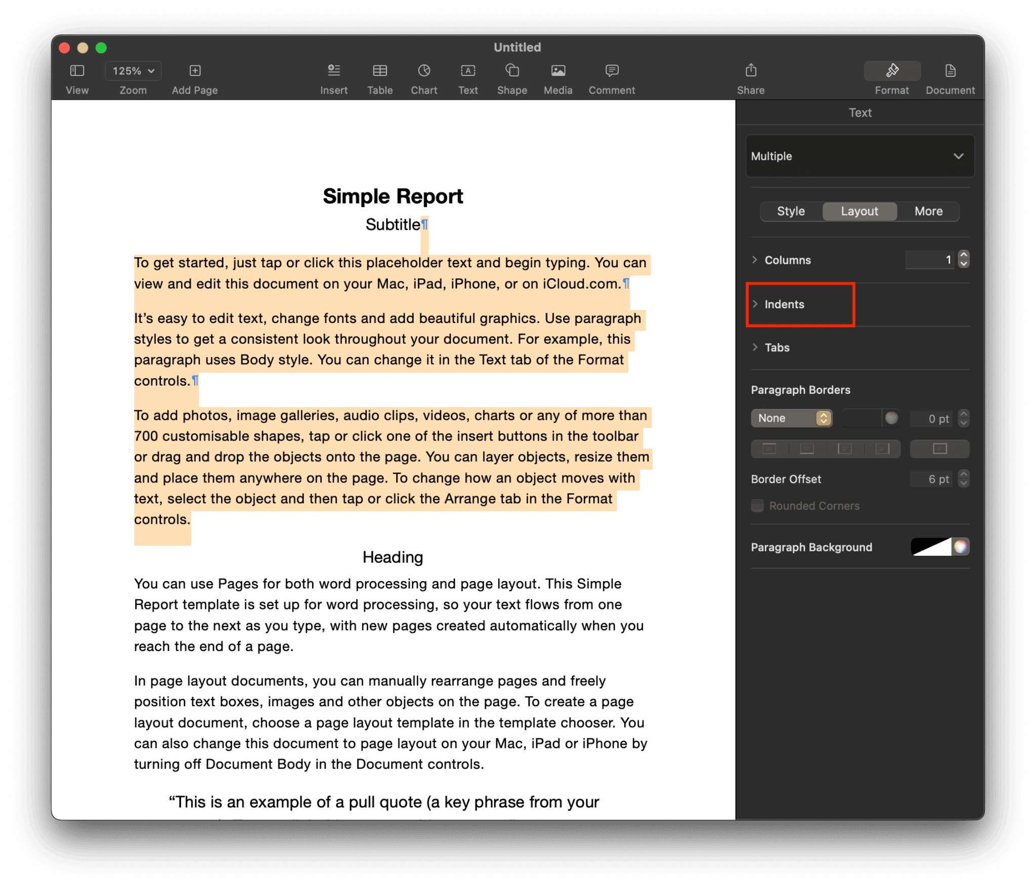 How to Highlight Text in Pages for Mac