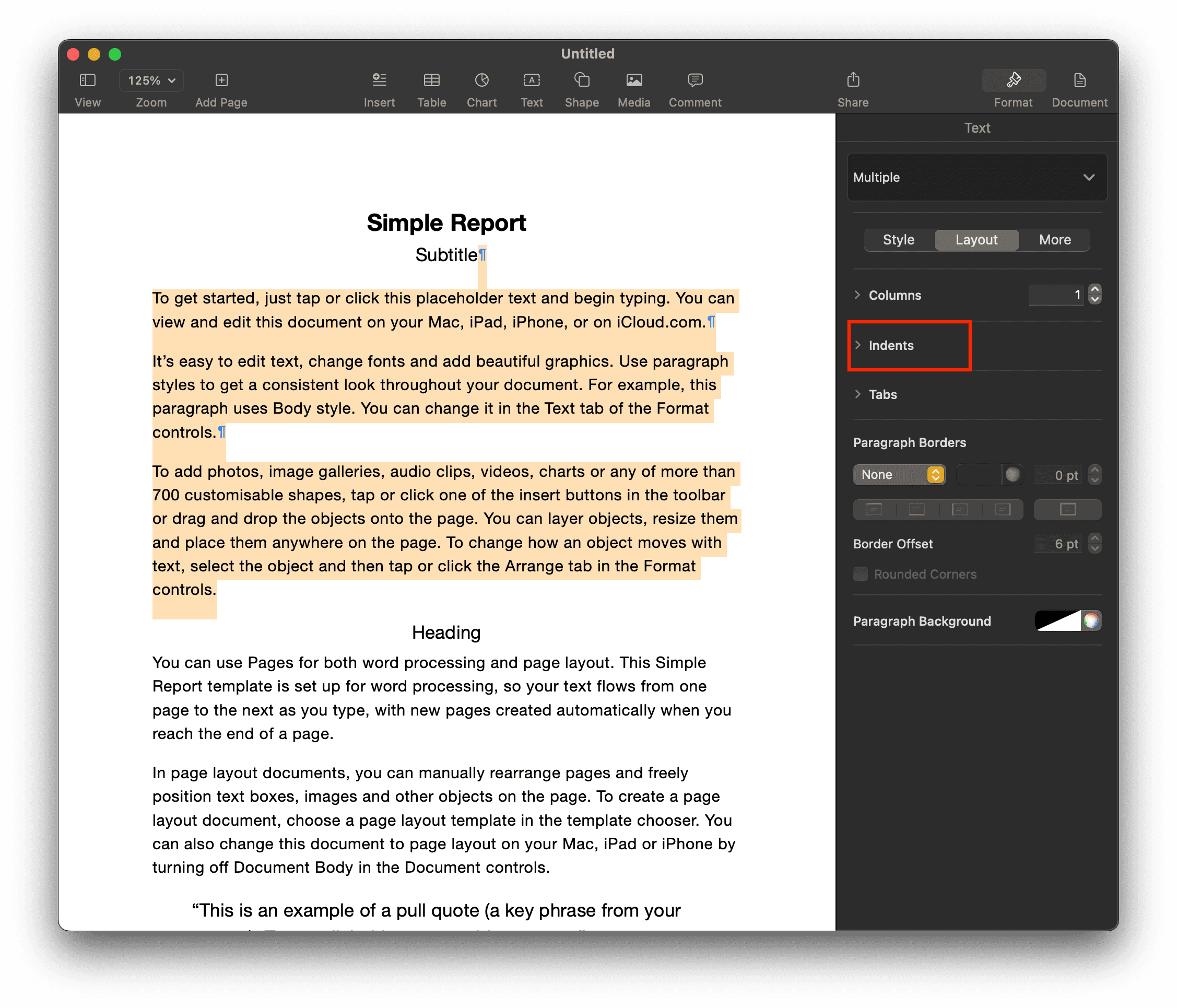How to Highlight Text in Pages for Mac