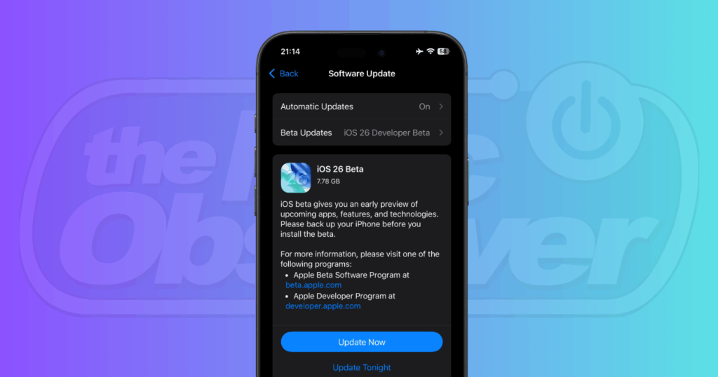 Apple Releases iOS 26 & iPadOS 26 Developer Beta, How to Sign Up