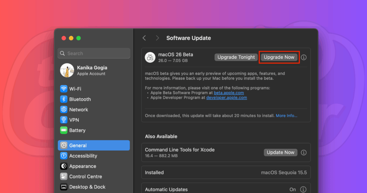 Apple Releases macOS 26 Tahoe, How to Sign Up for the Developer Beta