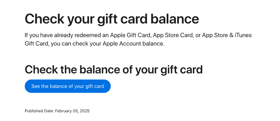 How to Check Your Apple Store Gift Card Balance (2025 Guide)