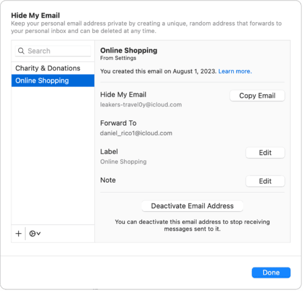 How to Manage Your Hide My Email Addresses: View, Deactivate, Delete