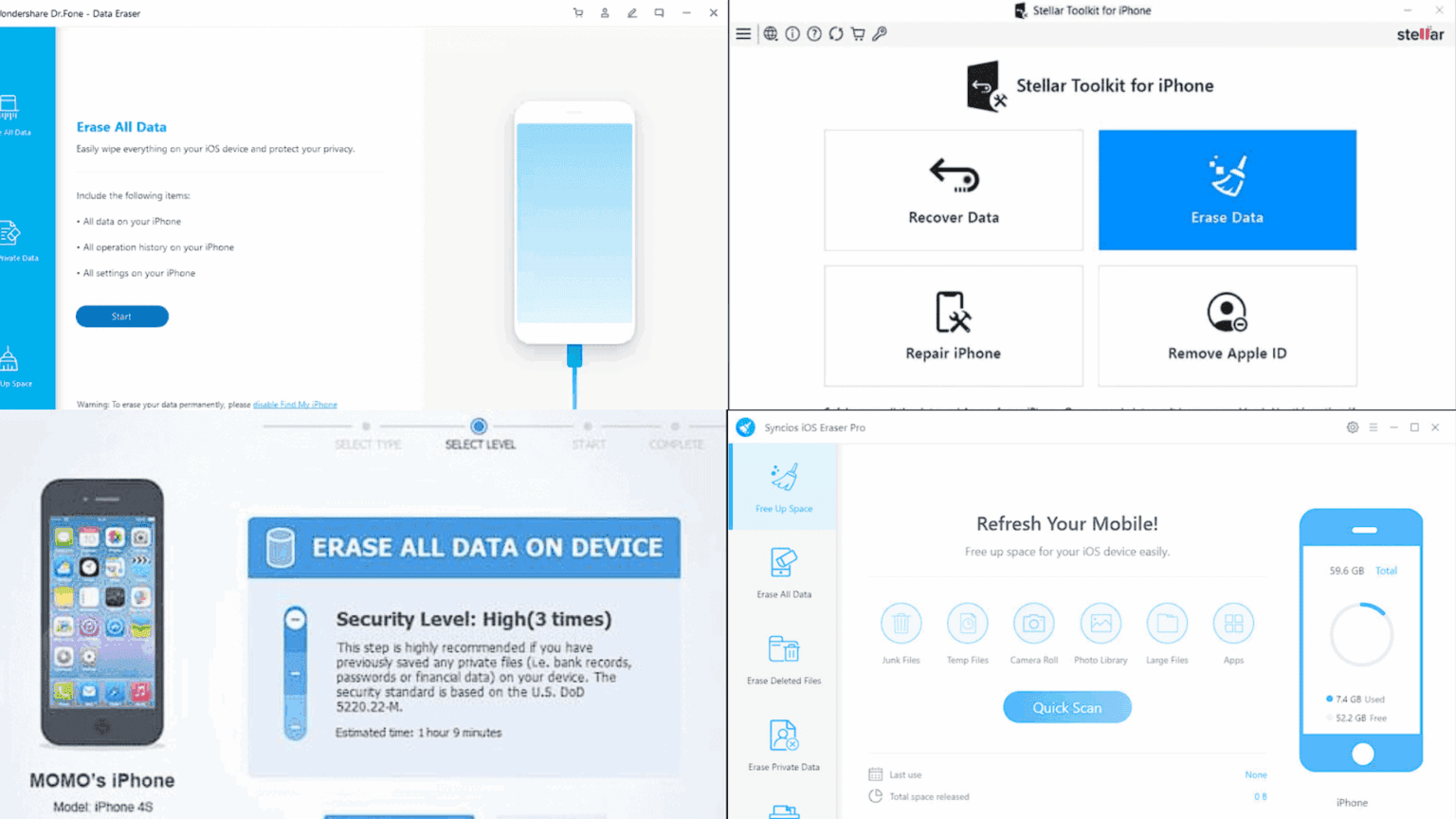 Top 5 iOS Data Eraser Software: Wipe Your iPhone Clean and Safe