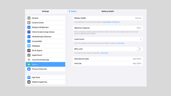 How to Quickly Check Your iPad's Battery Health [All Models]