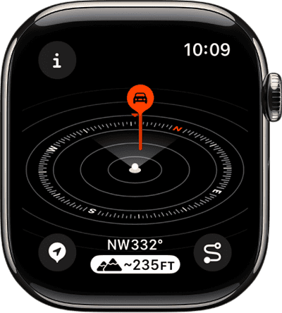 How to Locate Car with Parked Car Waypoint on Apple Watch