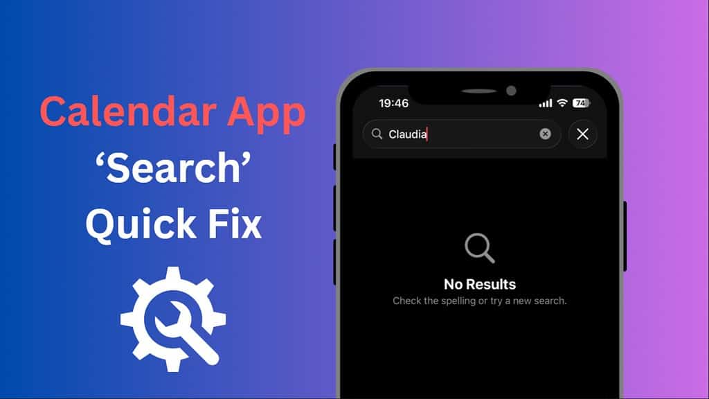 iOS 26 Update Breaks Calendar App Search