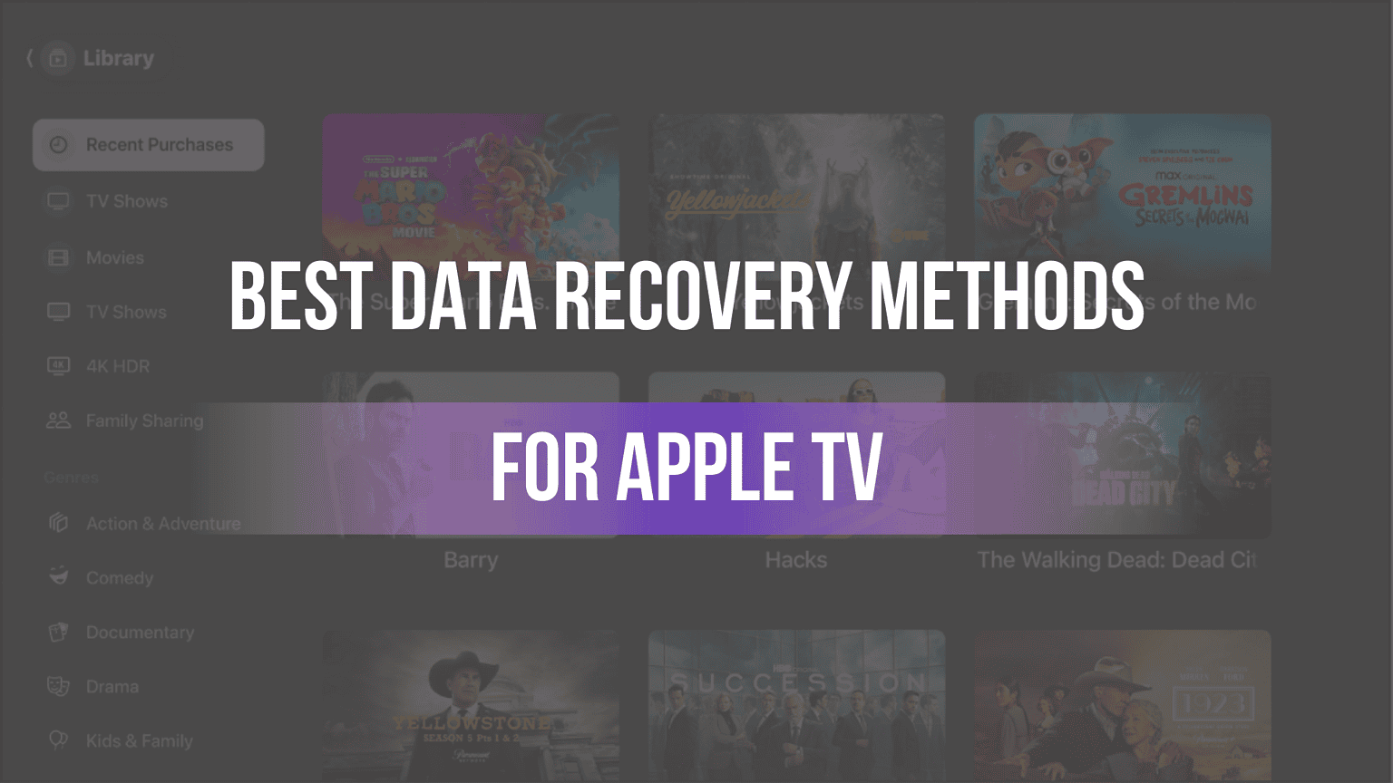 5 Best Apple TV Data Recovery Methods in 2025: Full Guide