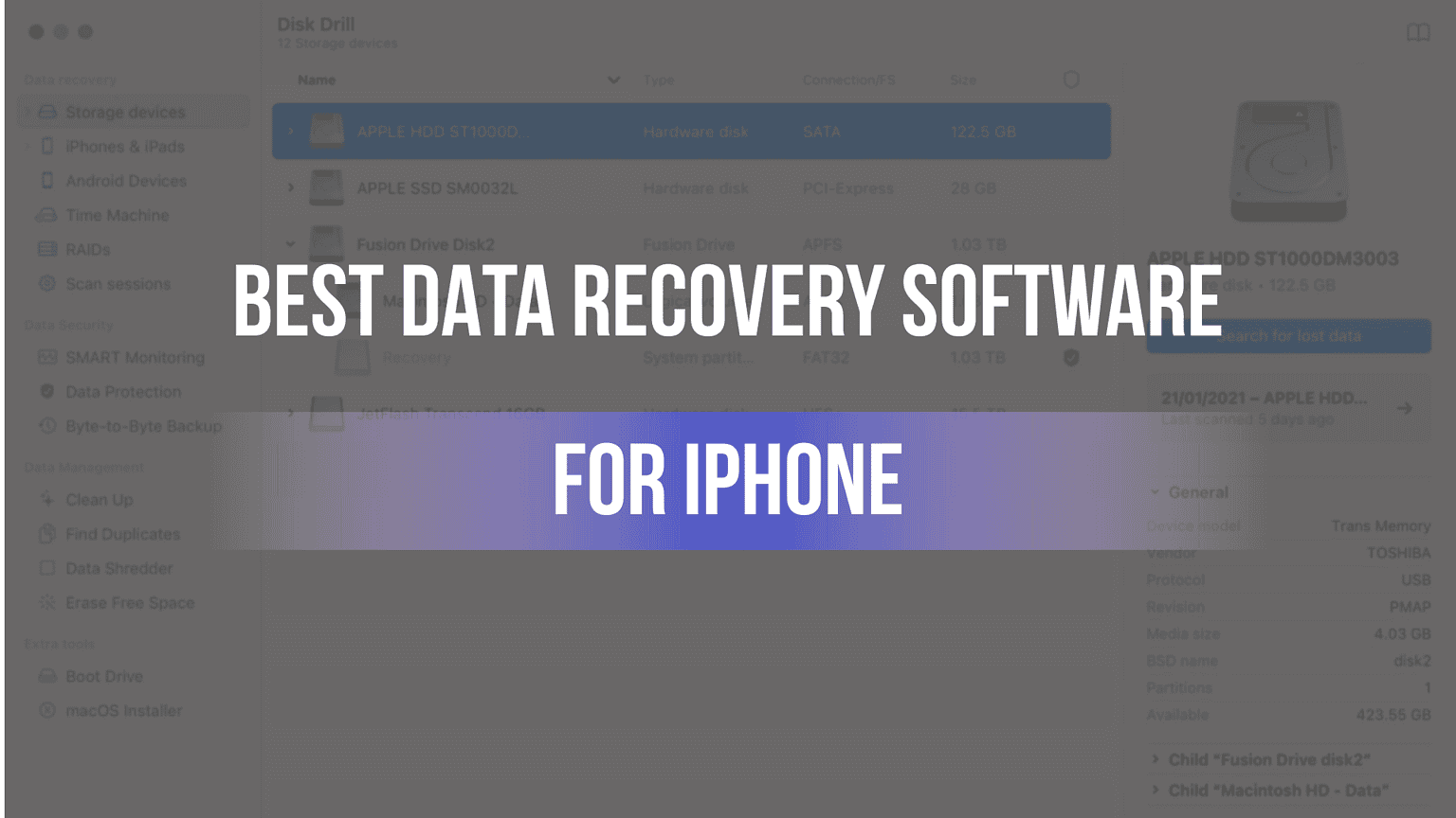 8 Best iPhone Data Recovery Software in 2025 (Tested & Compared)