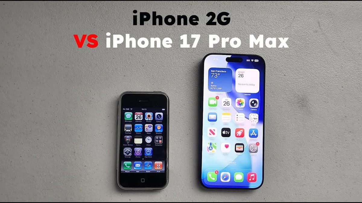 iPhone 1 (2G) vs iPhone 17 Pro Max: Look at 18 Years of Progress