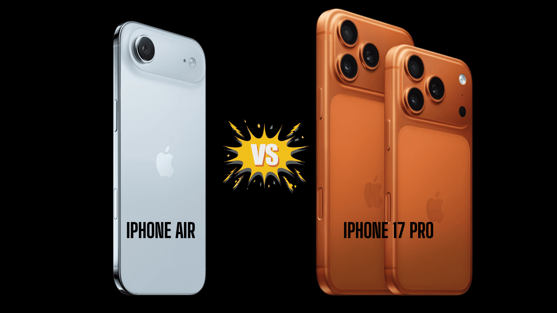 iPhone Air vs 17 Pro : différences qui comptent