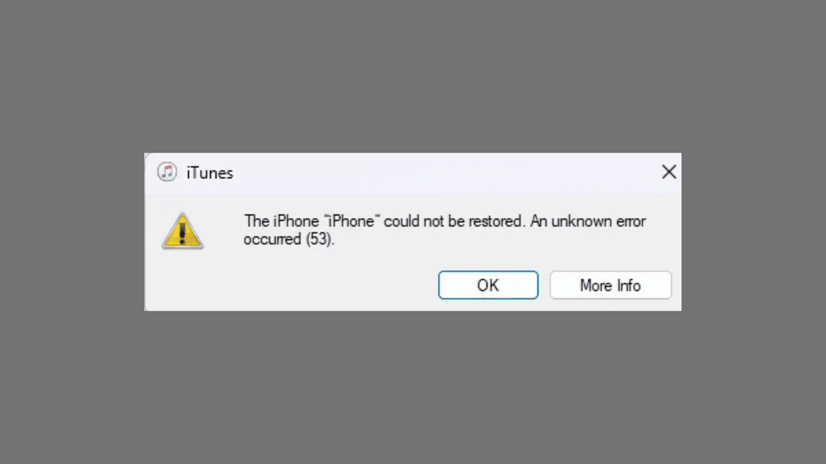 iPhone Error 53: Quick Fix