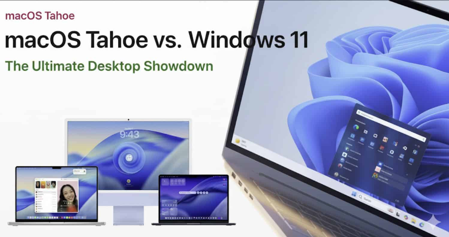 macOS Tahoe 26 vs Windows 11: el enfrentamiento definitivo entre ...