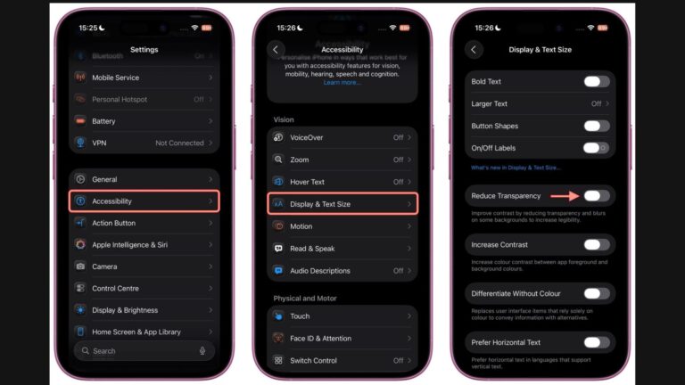 How to Make iOS 26 Less Animated