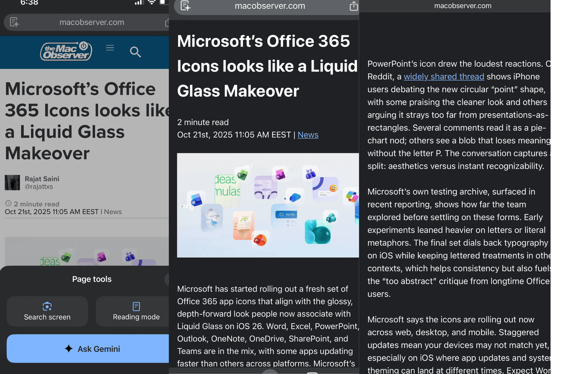 Chrome for iOS quietly revives Reader Mode with a slick new animation
