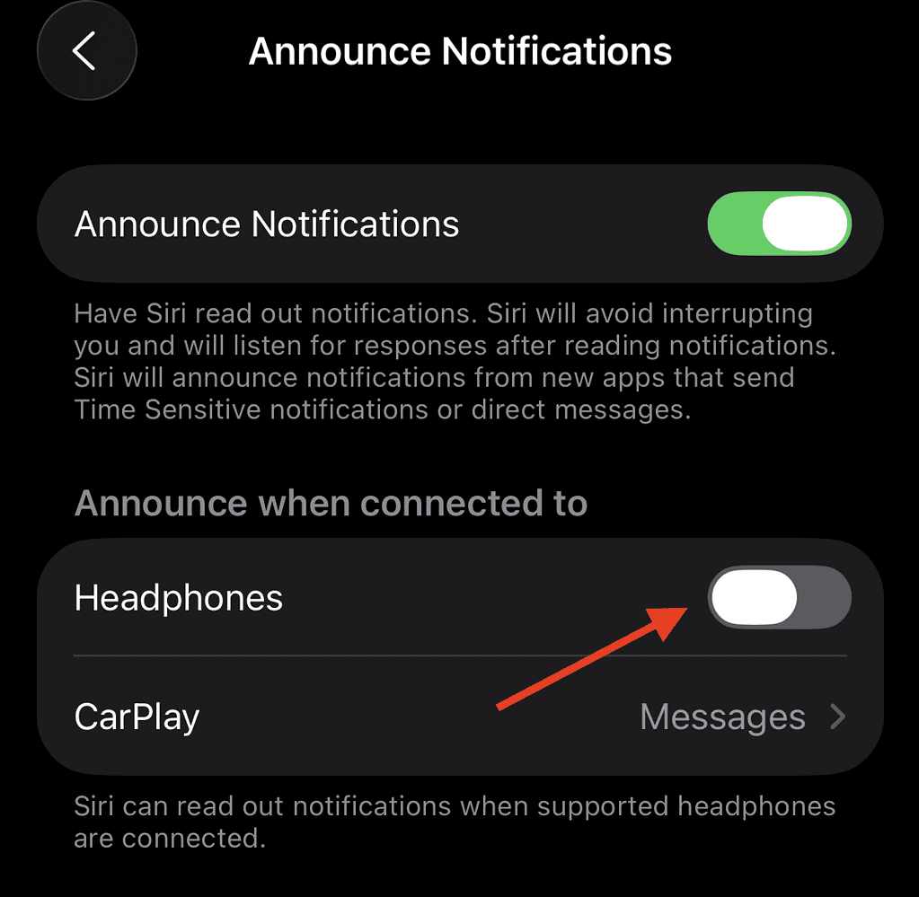 How To Turn Off Announce Notifications on AirPods